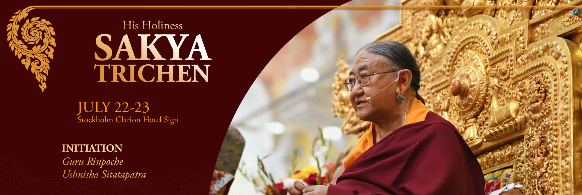 His Holiness the Sakya Trichen’s Upcoming Event in Sweden – The Sakya ...