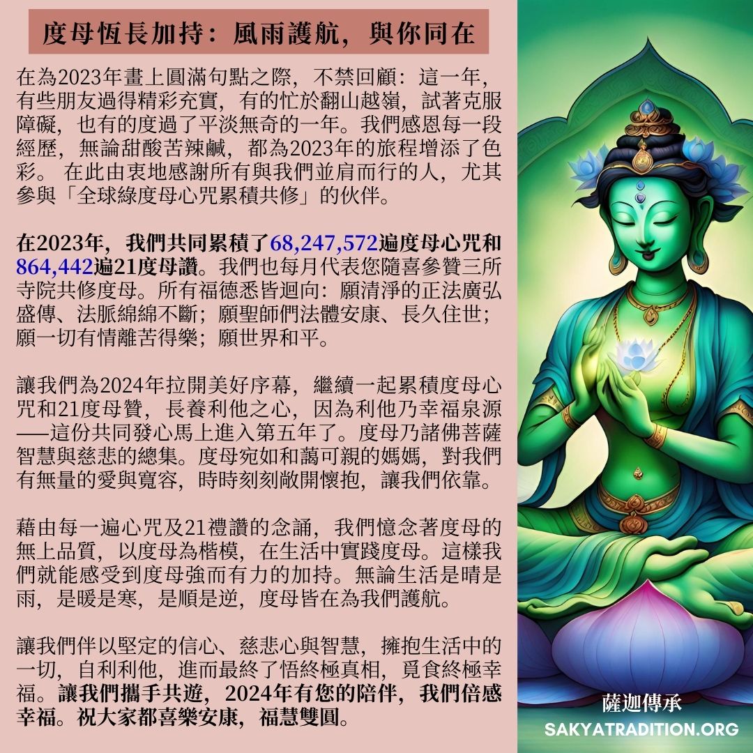 2024 Tara Letter_ZH – The Sakya Tradition
